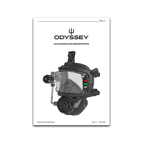 Odyssey Full Face Mask | EN250:2014 Certified | Cold-Water Diving Mask ...